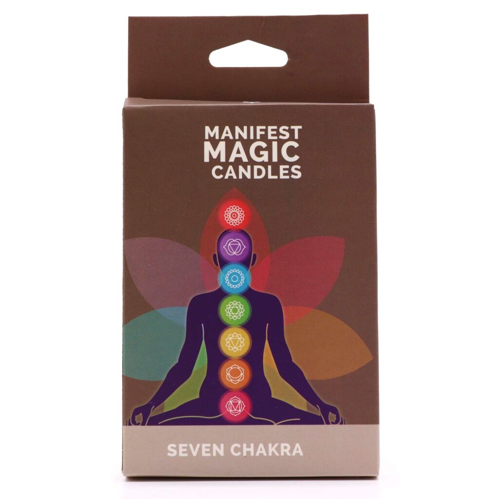 Seven Chakra Magic Candles (Manifest)Set των 7| Niyamas Yoga